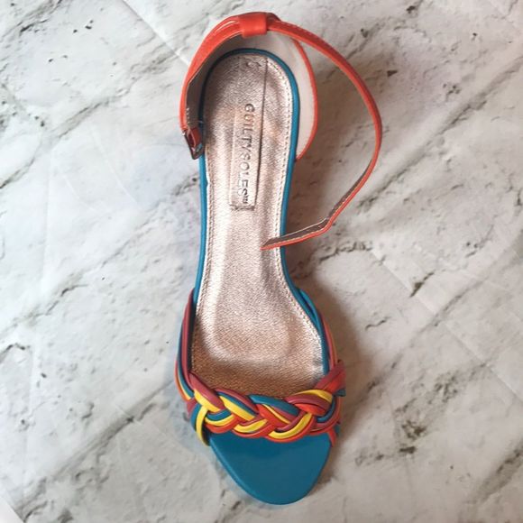 Shoes | New Multi Colored Open Toe Wedge Sandal85 | Poshmark